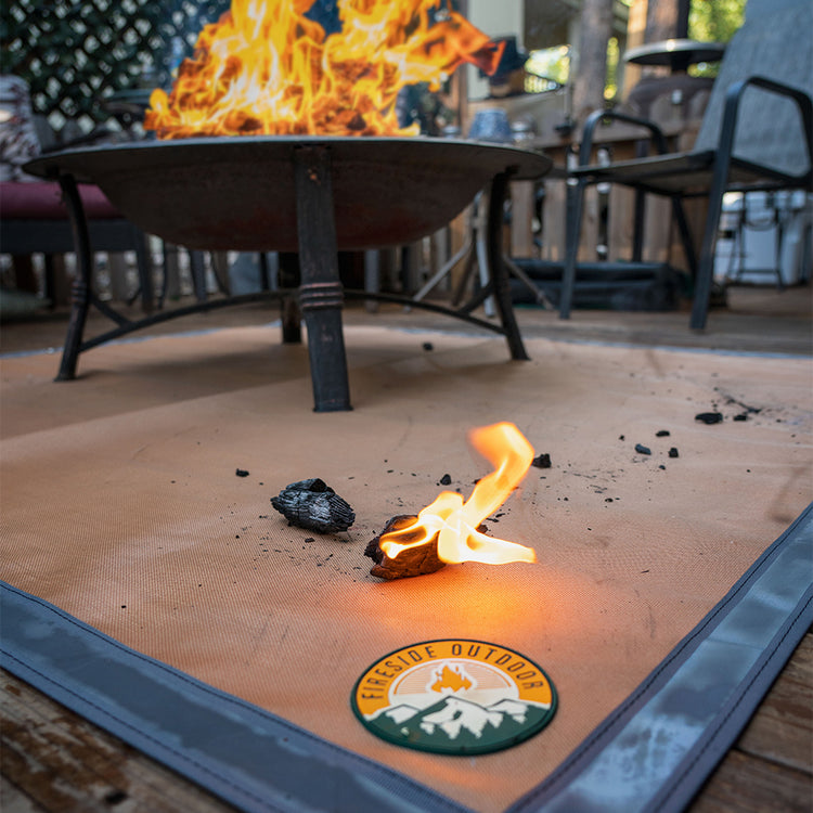 Ember Mat - Protect The Ground From Popping Embers or Dripping Grease ...